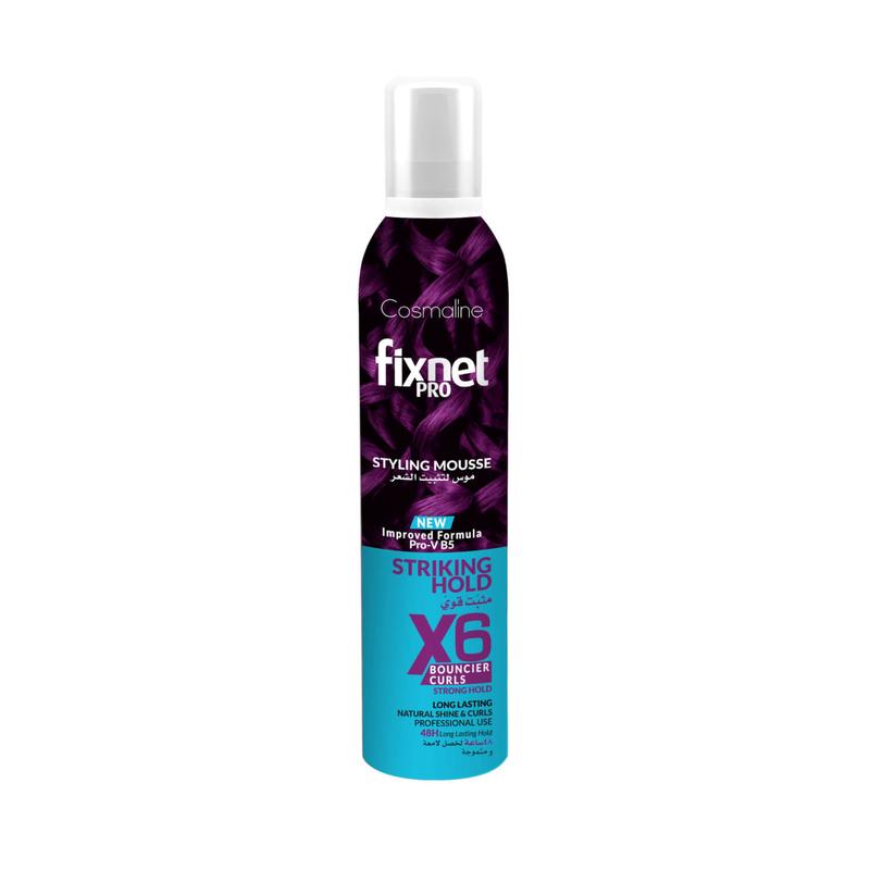 Cosmaline Fixnet Pro Styling Mousse x6 Bouncier Curls 300ml